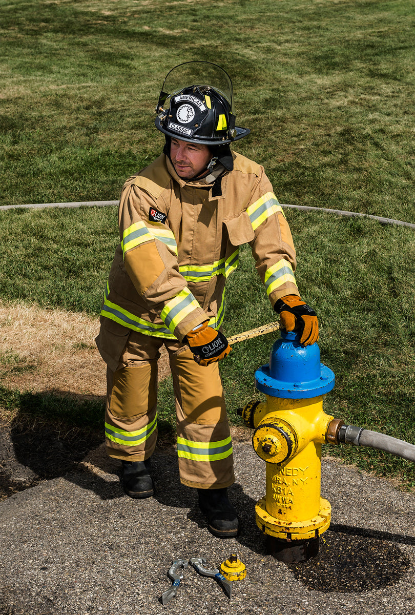 LION Express Turnout Coat & Pant Set - Firefighter Gear with Freedom ...
